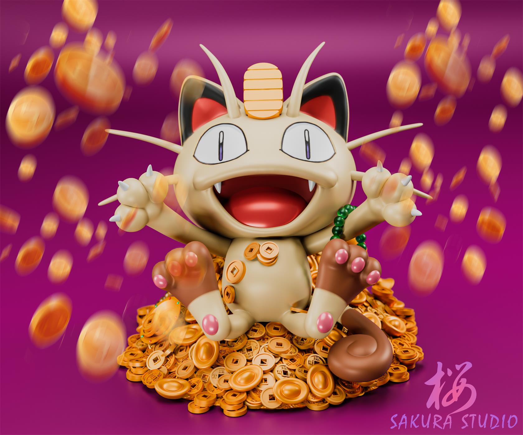 Sakura Studio - Gold Coin Series Meowth [PRE-ORDER CLOSED] – GK Collectors