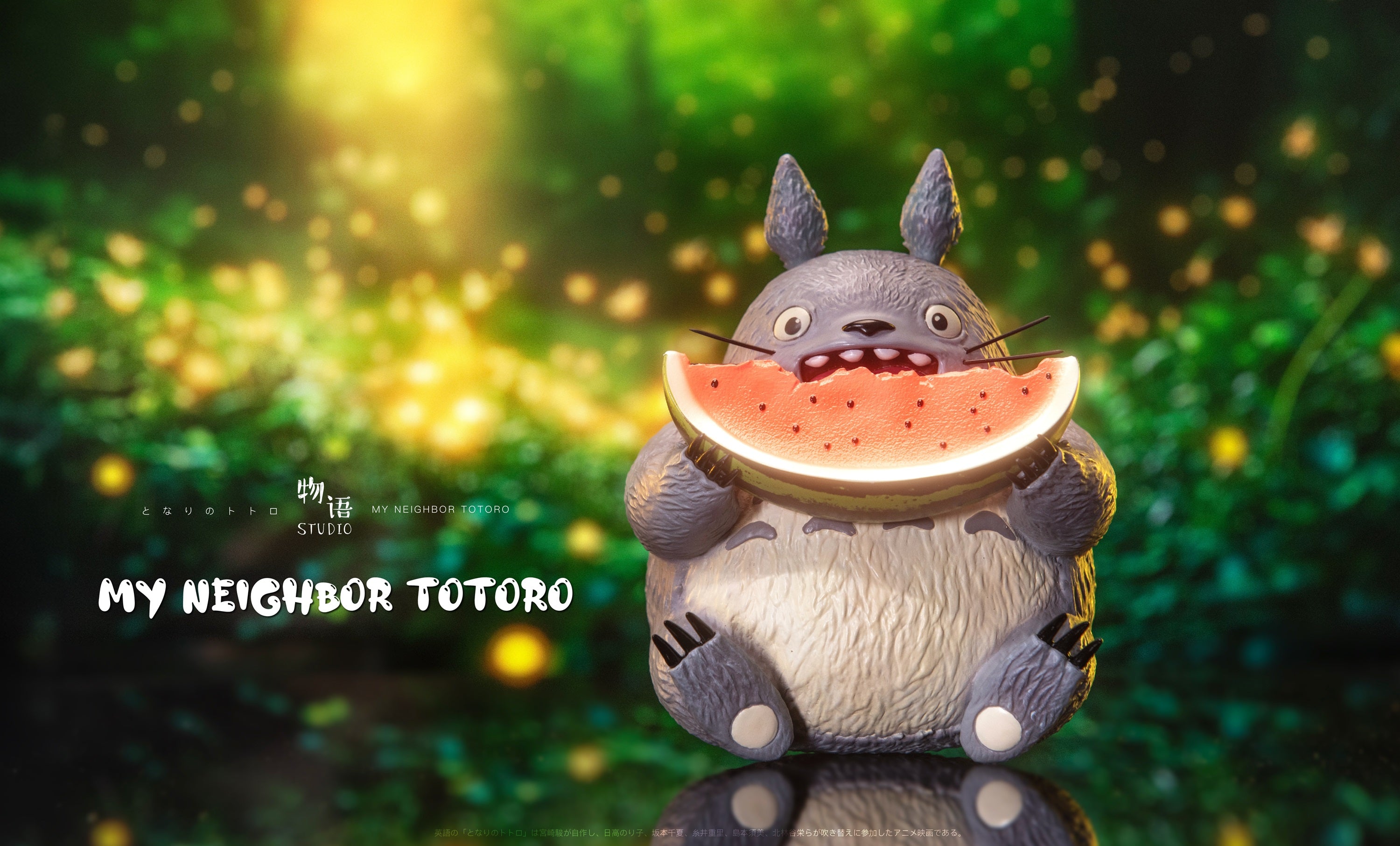 Wu Yu Studio - Totoro eating Watermelon [PRE-ORDER CLOSED] – GK Collectors